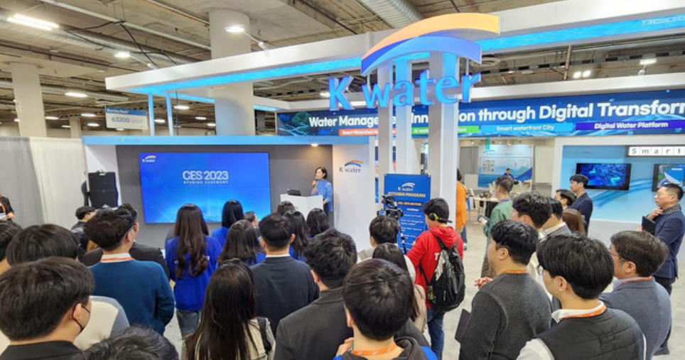 K-water and Korean startups showcased innovative and smart water technologies at CES 2023 ...